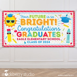 Future is so Bright Graduation Vinyl Banner Personalized Preschool Pre ...
