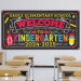 Welcome to Kindergarten Vinyl Banner Personalized Custom Back to School ...