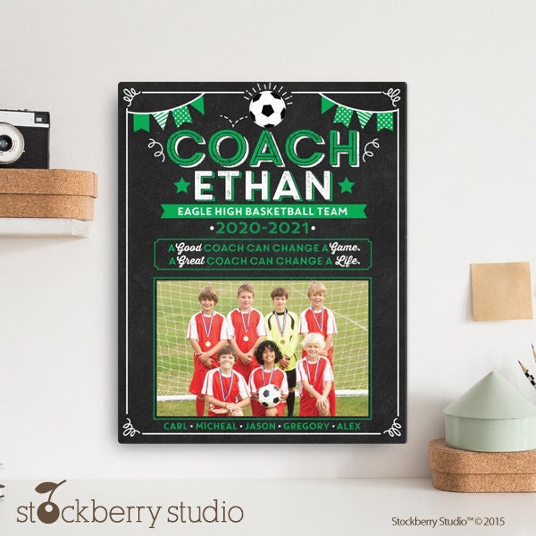 Soccer Coach Appreciation Gift Personalized Soccer Coach Award Coach ...