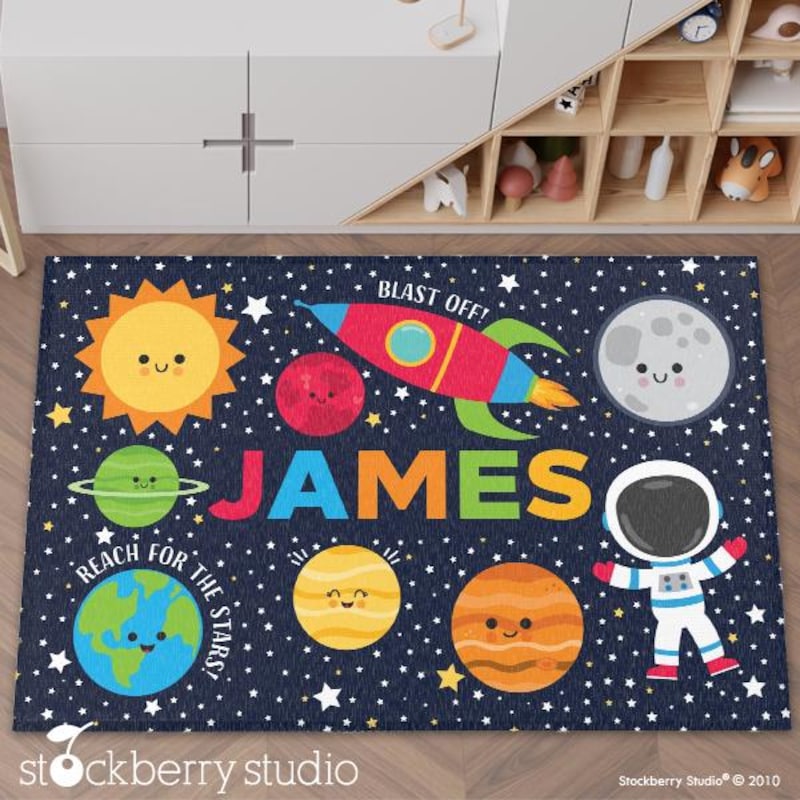 Outer Space Area Rug - Etsy