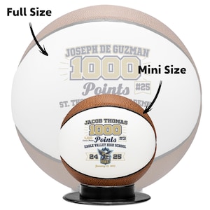 1,000 Point Basketball Personalized Senior Night Gift Team Rebounds ...