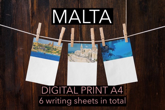 Maltese Writing Paper Digital Download - Etsy
