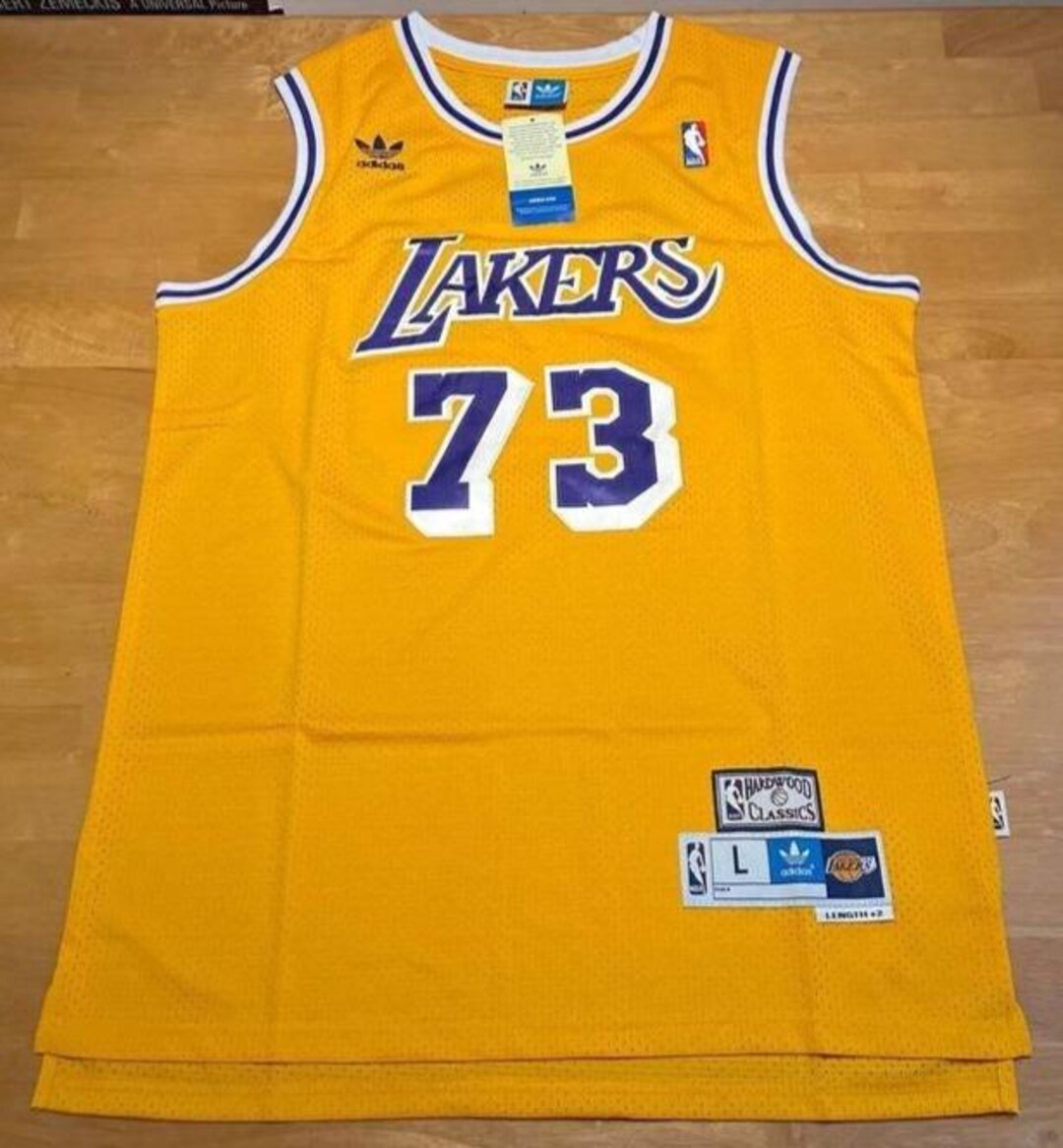 Vintage Los Angeles Lakers Dennis Rodman #73 Jersey Large Hardwood ...