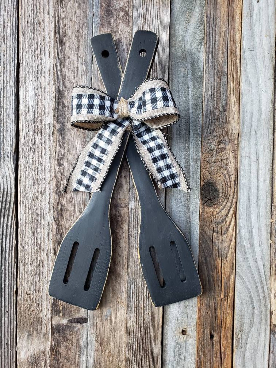 Rustic Wood Spatula Decor - Etsy