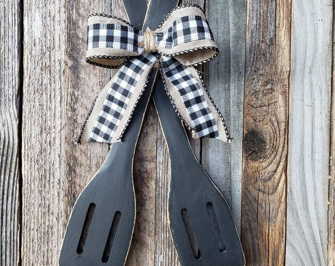 Rustic Wood Spatula Decor - Etsy