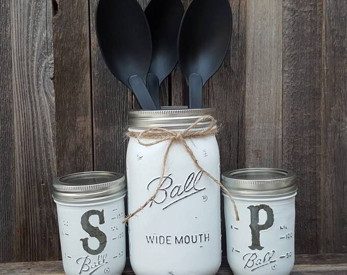Mason Jar Kitchen Set - Etsy