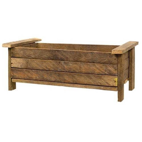 Rustic Wood Lath Planter Box | Etsy