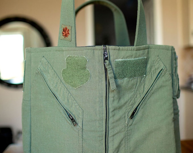 Flight Suit Tote Bag - Etsy