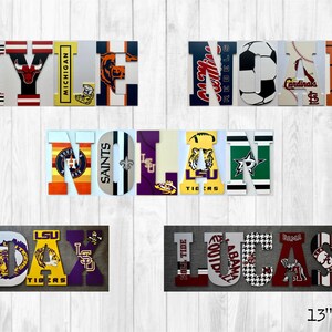 Sports Letters - Etsy