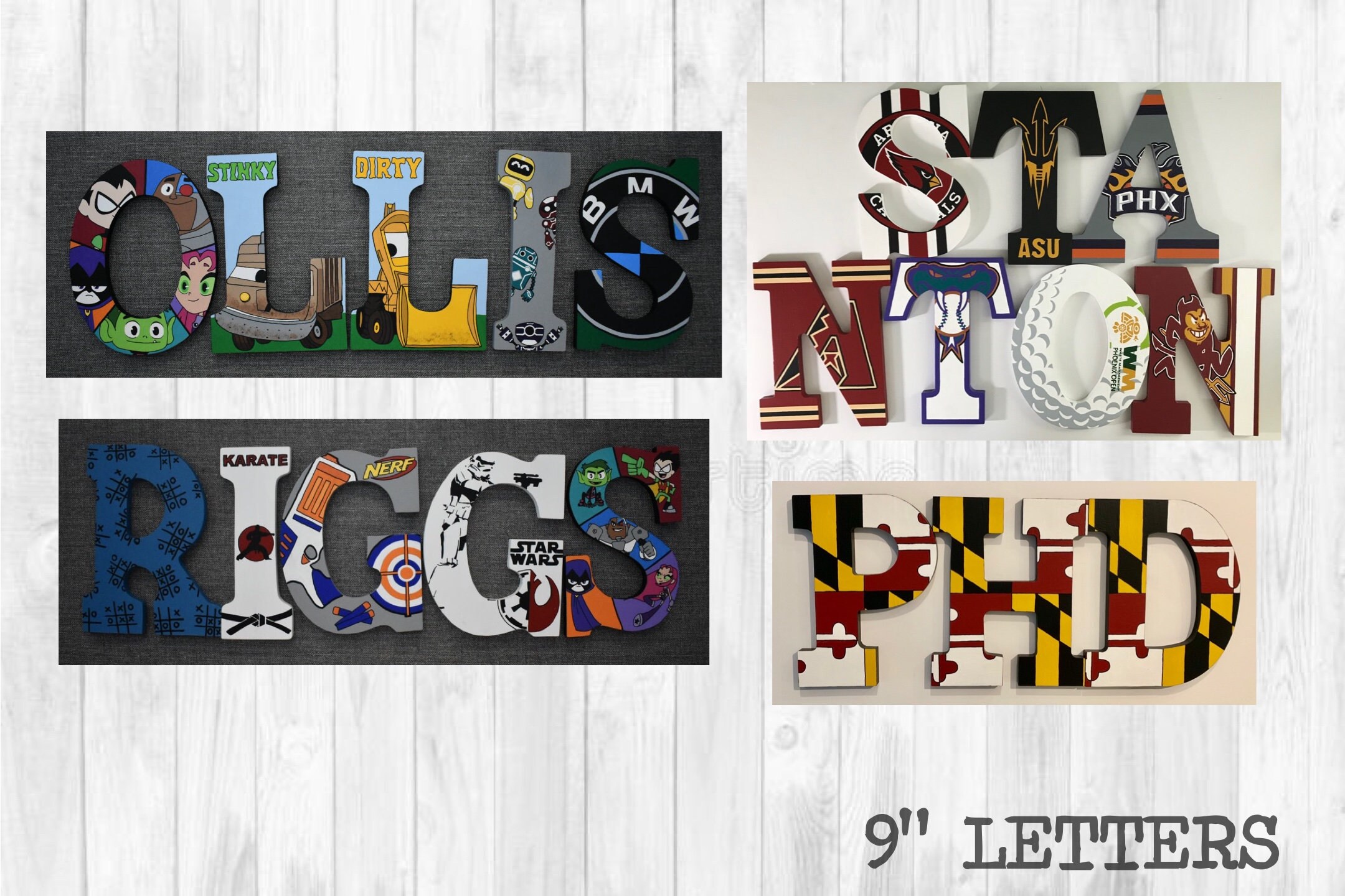 Custom Painted Letters - Etsy