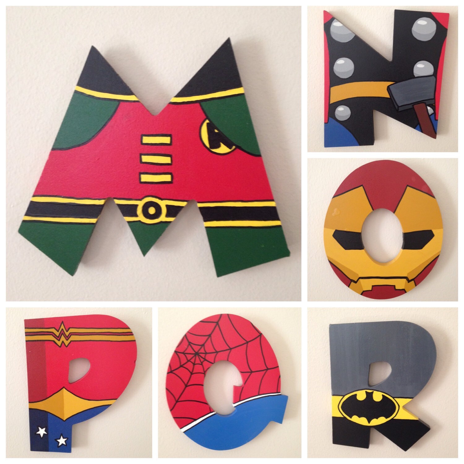 Super Hero Themed Letters - Etsy