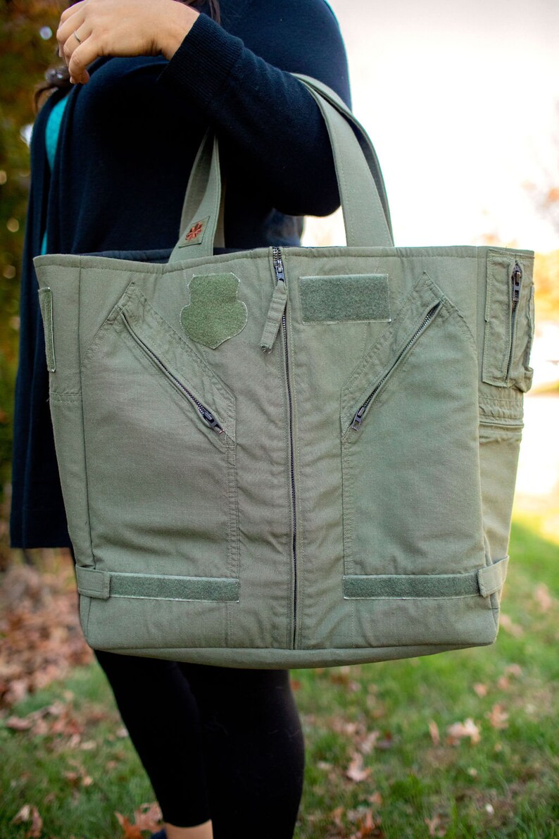 Flight suit tote bag | Etsy