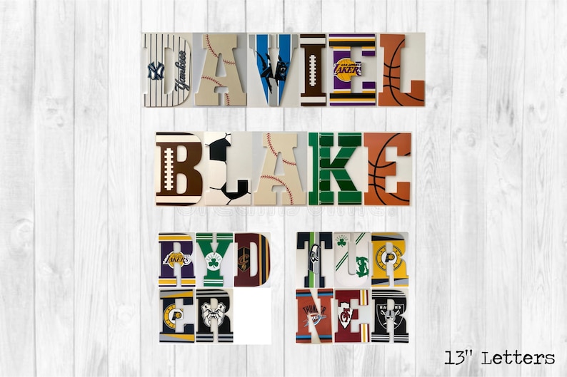 Sports Letters - Etsy