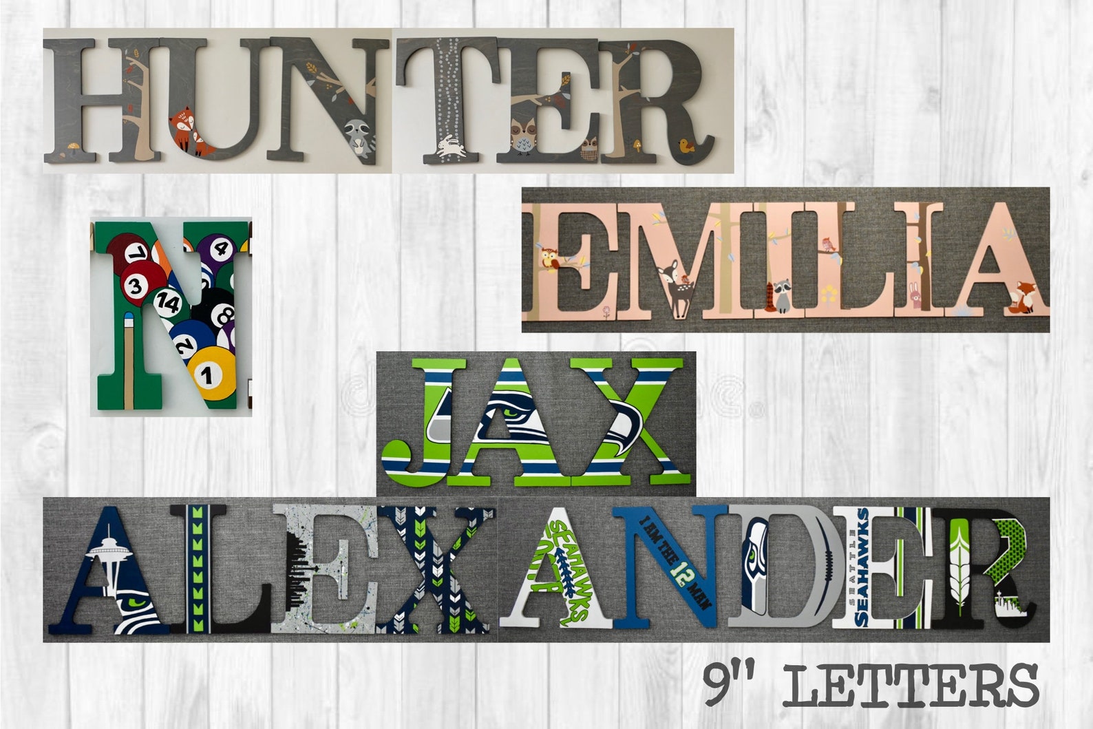 Custom Painted Letters - Etsy