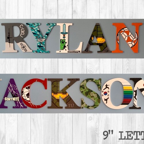 Custom Hand Painted Wall Letters - Etsy