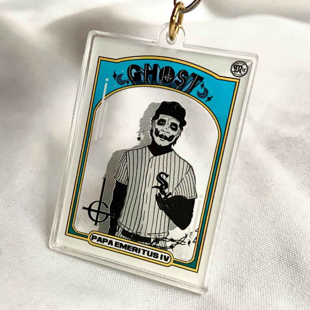 GHOST Papa Emeritus IV Copia Baseball Card Mobile Charm Keyring - Etsy