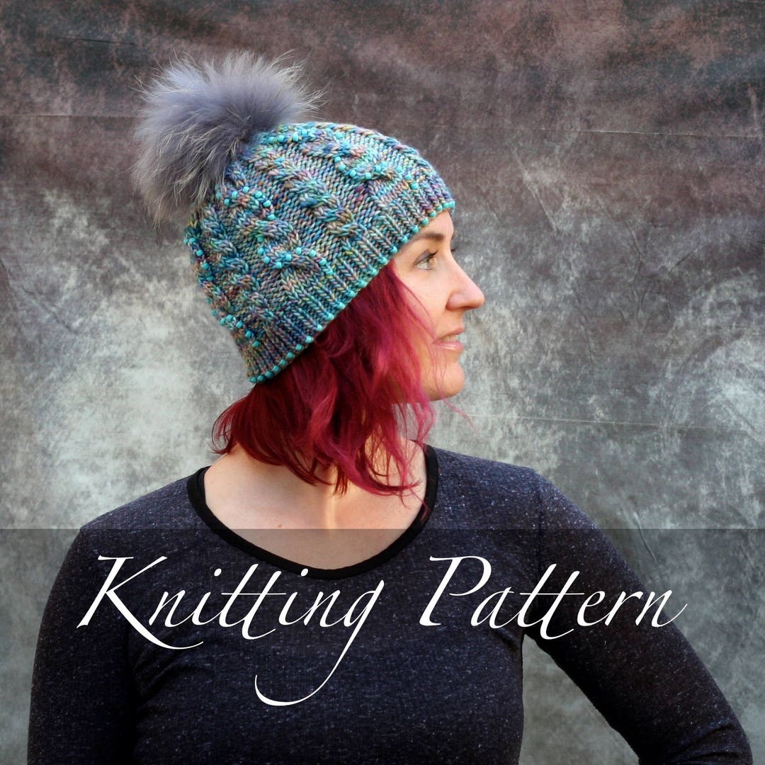 Knitting Pattern - Entwined - Hat Pattern - Beanie Pattern - Cabled Hat ...