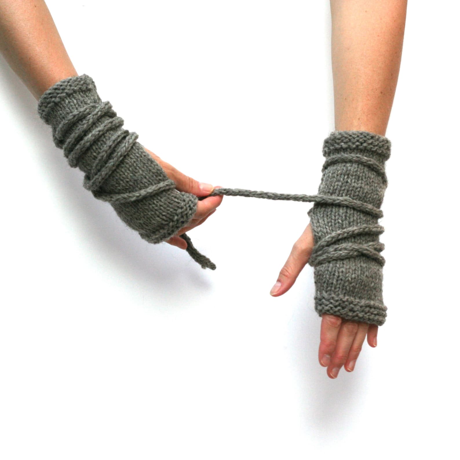Knitting Pattern Wrap Gauntlets Fingerless Gloves Pattern - Etsy