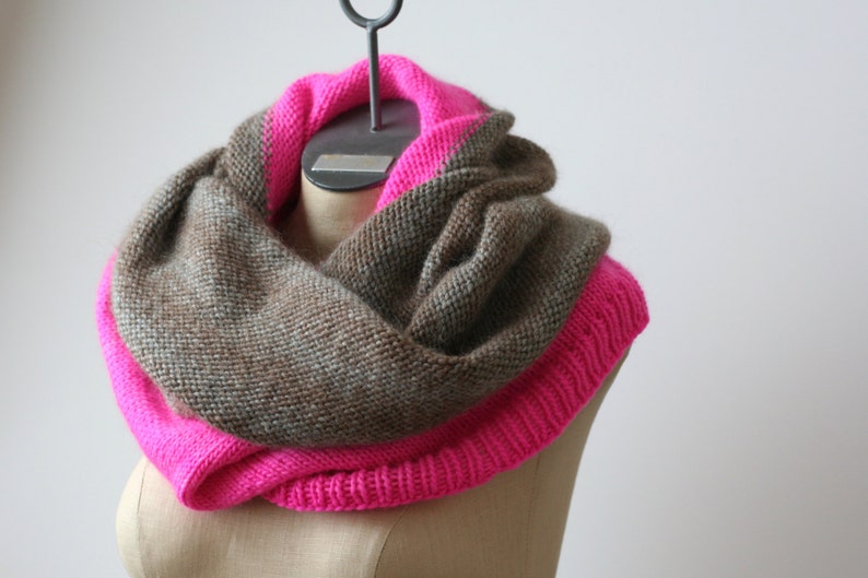 Knitting Pattern: the Color Block Blanket Cowl Worsted - Etsy