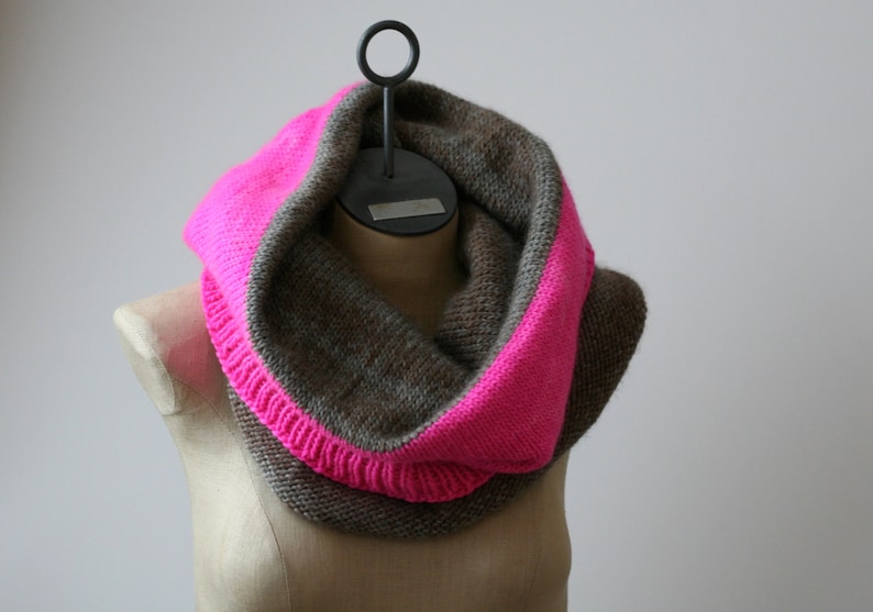 Knitting Pattern: the Color Block Blanket Cowl Worsted - Etsy