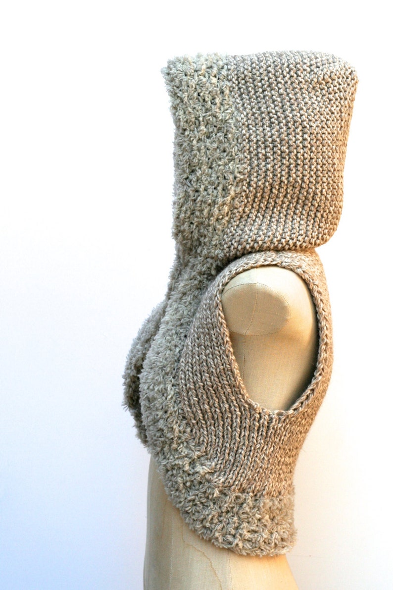 Knitting Pattern - the Genevieve Hooded Vest - Vest Pattern ...