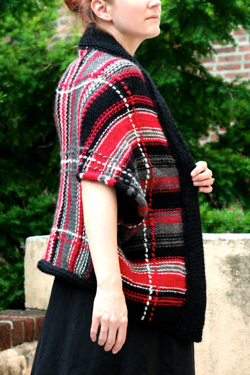Knitting Pattern the Tartan Cardi Wrap Cardigan Pattern - Etsy