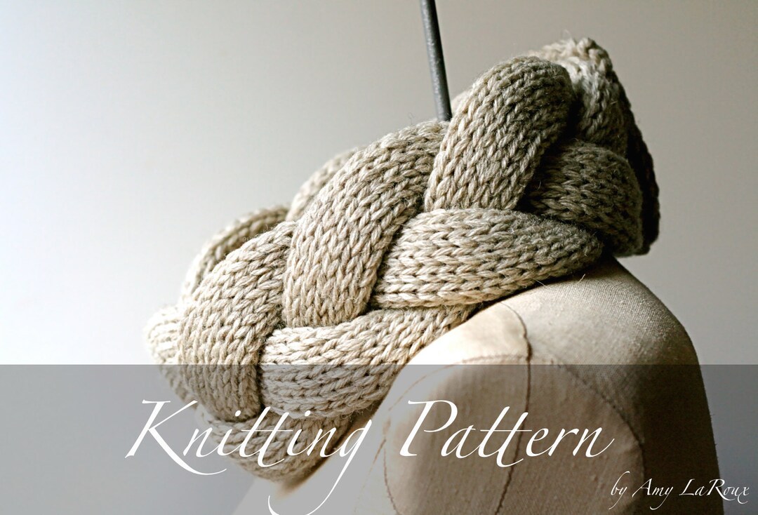 Knitting Pattern - the Plait Scarf - Knit Braid Pattern - Braided Scarf ...