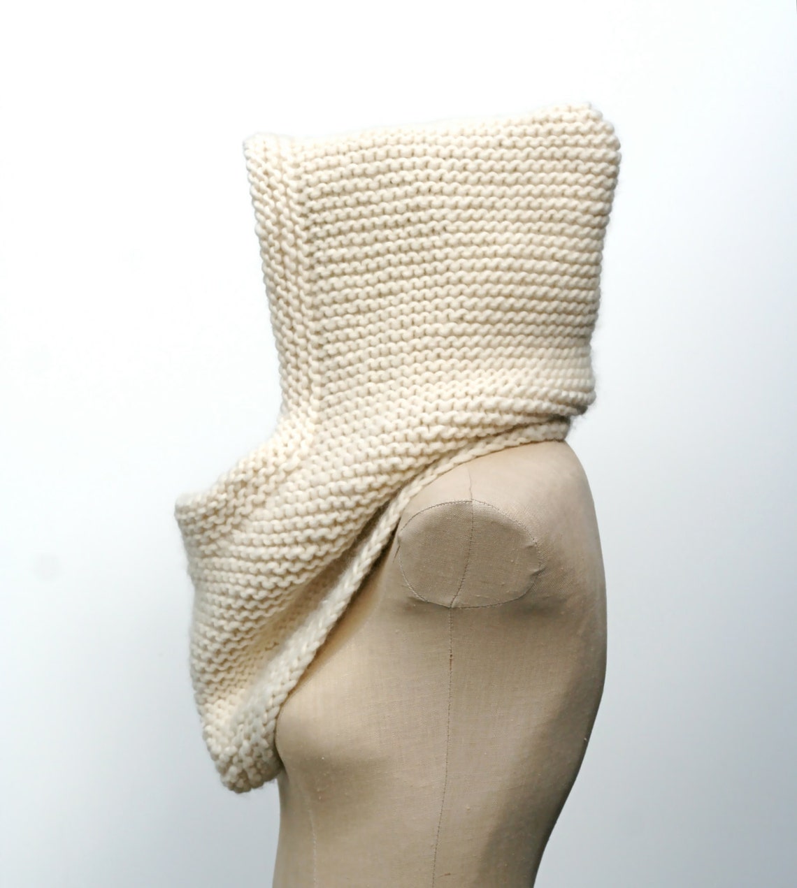 Knitting Pattern the Inga Hood Oversized Cowl Pattern - Etsy