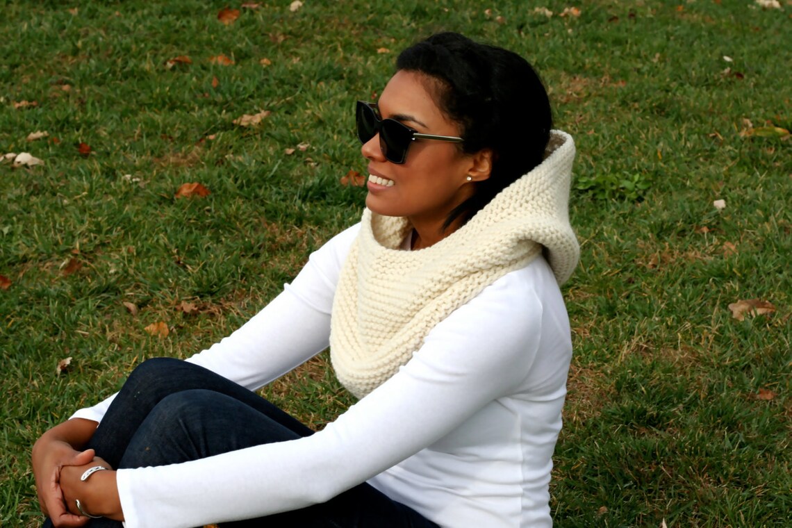 Knitting Pattern the Inga Hood Oversized Cowl Pattern - Etsy