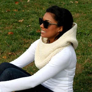 Knitting Pattern - the Inga Hood - Oversized Cowl Pattern - Hooded Cowl ...