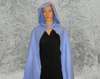Light Blue Hooded Cape - Etsy