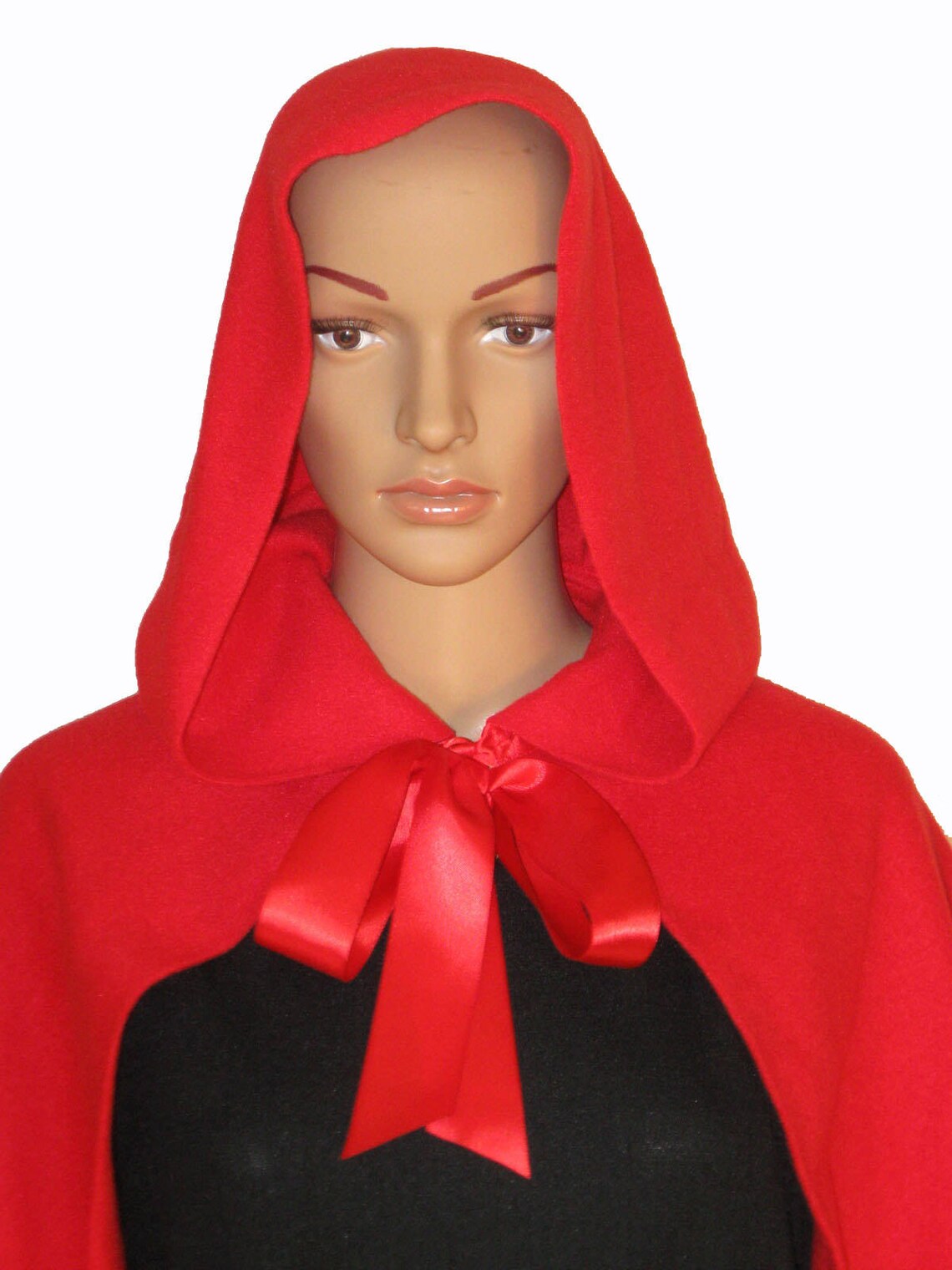 Fleece Red Riding Hood Cape/cloak Little Red Riding Hood - Etsy