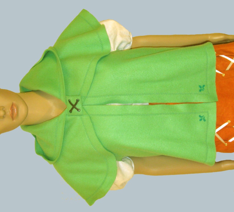 Linkle Hooded Cape Fleece Vest Legend of Zelda Hyrule | Etsy