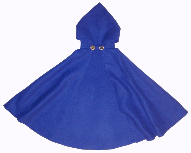 ROYAL BLUE Fleece Adult/child Hooded Cape/cloak/capelet | Etsy