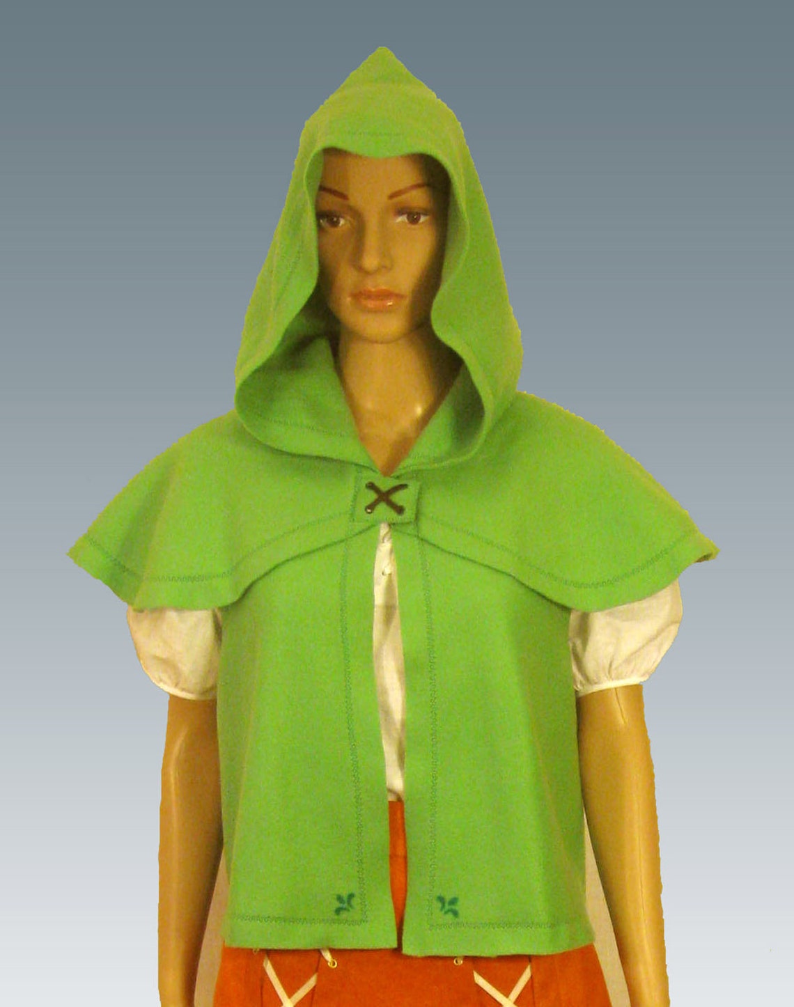 Linkle Hooded Cape Fleece Vest Legend of Zelda Hyrule - Etsy