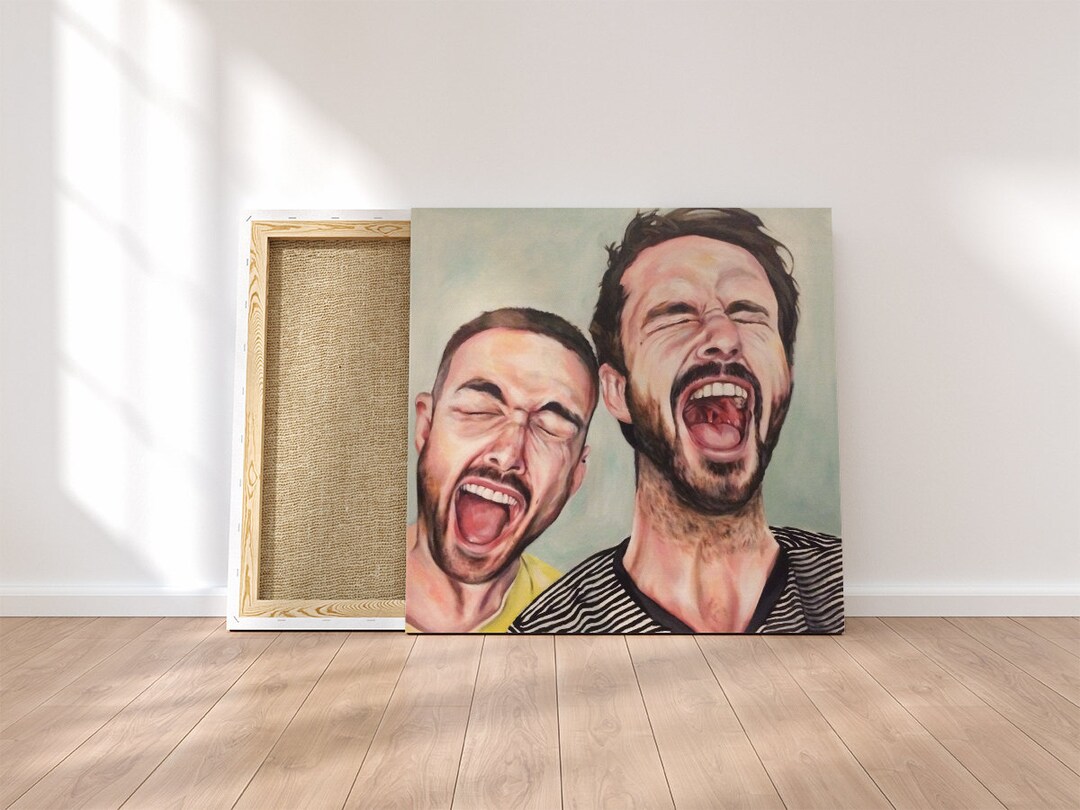CUSTOM Double Portrait Painting on Canvas - Etsy