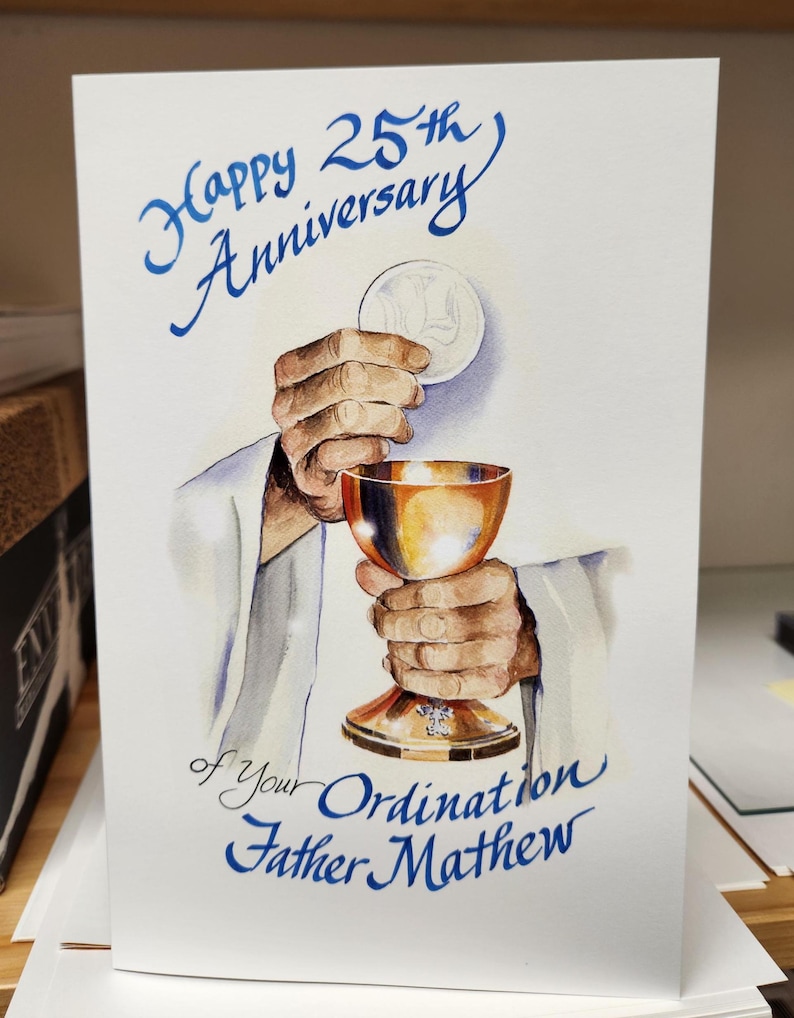 Ordination Card, Ordination Anniversary, or a Birthday Card for a ...