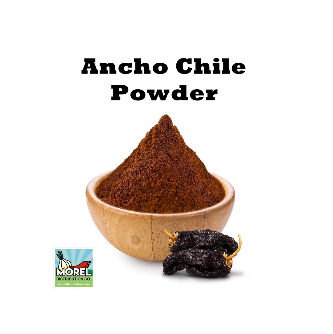 Ancho Chile Powder, Ancho Chili Ground 4 Oz, 1 Lb, 2 Lbs, 5 Lbs, and 10 ...