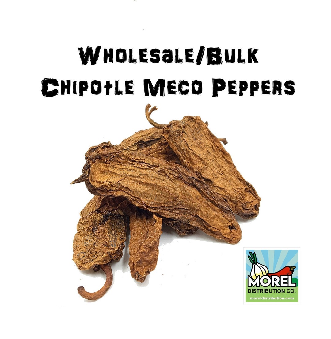 Dried Chipotle Meco Chili Peppers // Weights: 1 Lb, 2 Lbs, 5 Lbs, and ...