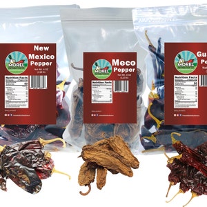 Dried Chile Peppers Variety Pack (12 Oz Total) (3 Pack). Choose Your ...