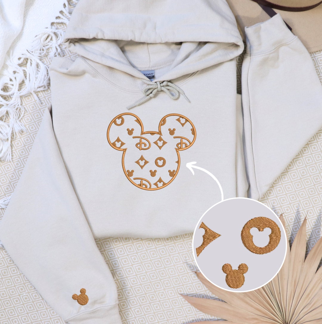 Mickey Designer Inspired Embroidered Adult Hoodies Crewnecks, Youth ...