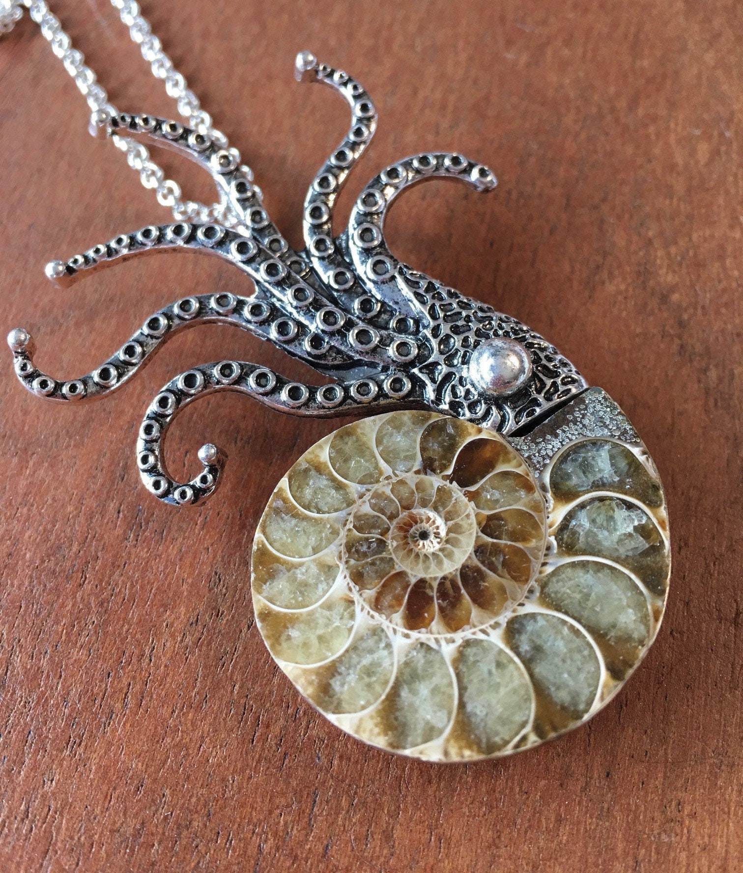 Ammonite Necklace - Etsy
