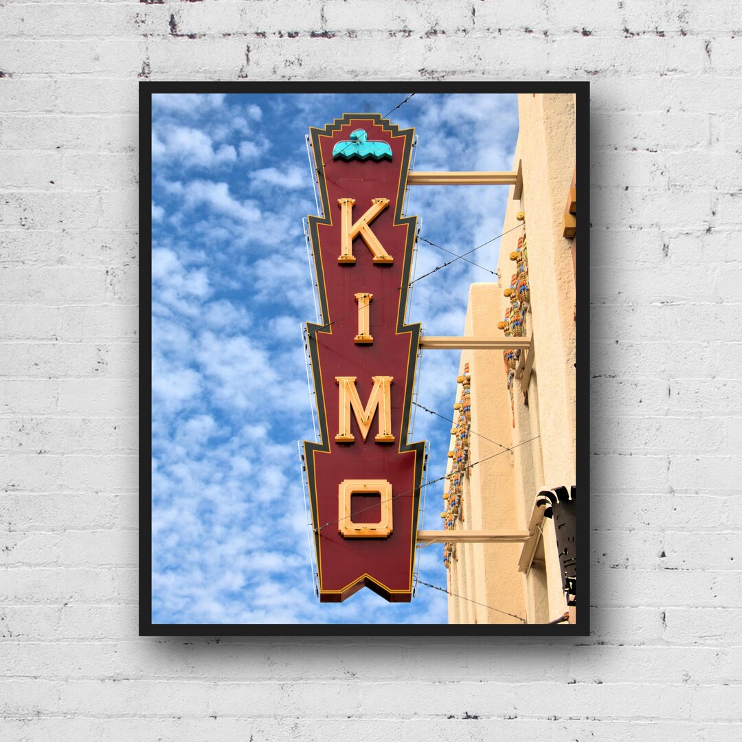 The Kimo Movie Theater Sign on Route 66 in Albuquerque New Mexico - Etsy