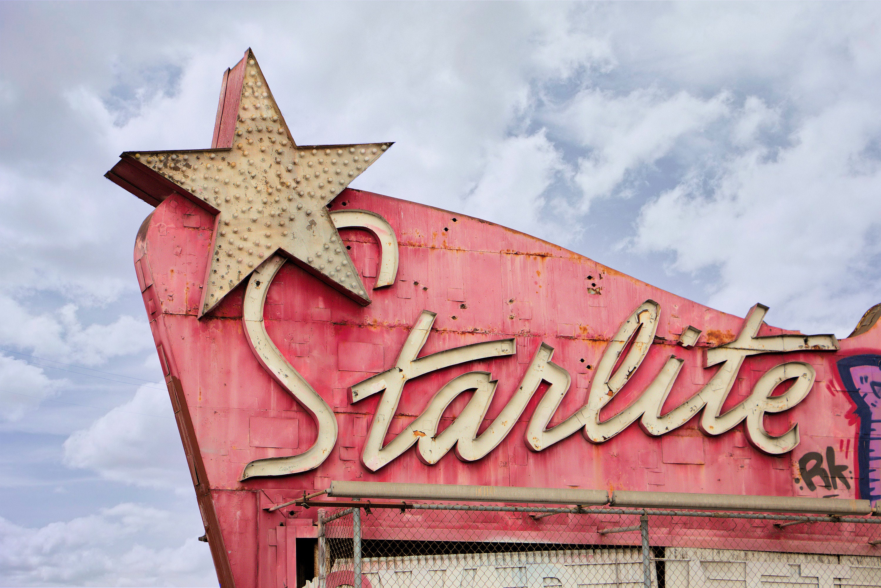 Starlite Drive in Marquee in Los Angeles California Vintage Photograph ...