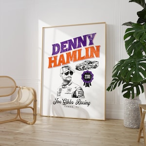 Digital Download Wall Art - Denny Hamlin #11 2023 Nascar Printable ...