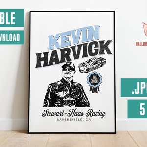 Digital Download Wall Art - Kevin Harvick #4 2023 Nascar Printable ...