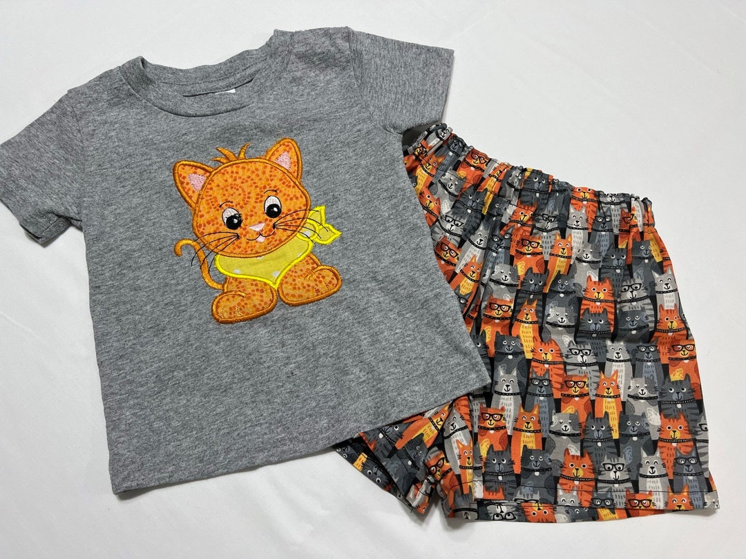 Cat Outfit for Toddlers, Cat Outfit for Boys, Cat Shorts, Kitty Outfit ...