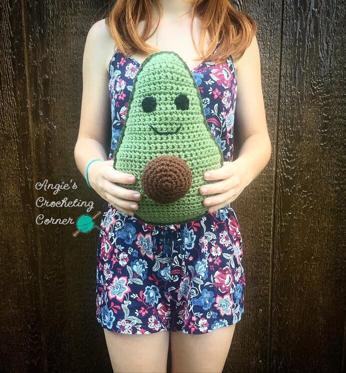 Crochet Avocado Pattern Avocado Cuddler Pattern Avo-pillow - Etsy