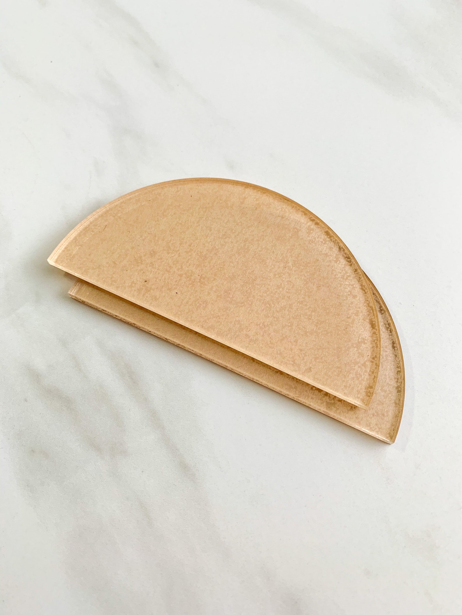 Pack of 10 Half Circles 1.9x3.8 1/8 Clear Acrylic Disc - Etsy