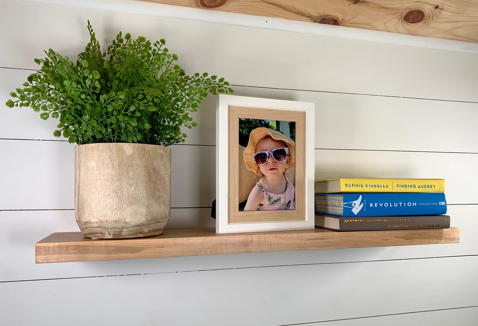 Solid Wood Wall Shelf, Solid Hardwood Shelf, Handmade Wooden Flat Shelf ...